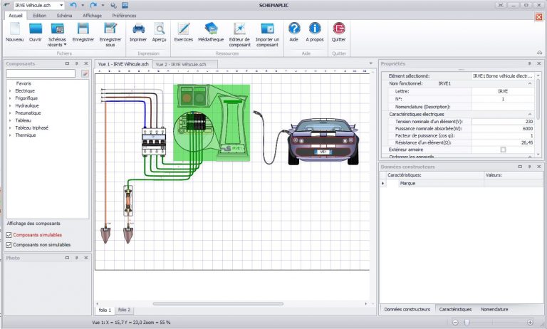 Borne IRVE - Schemaplic